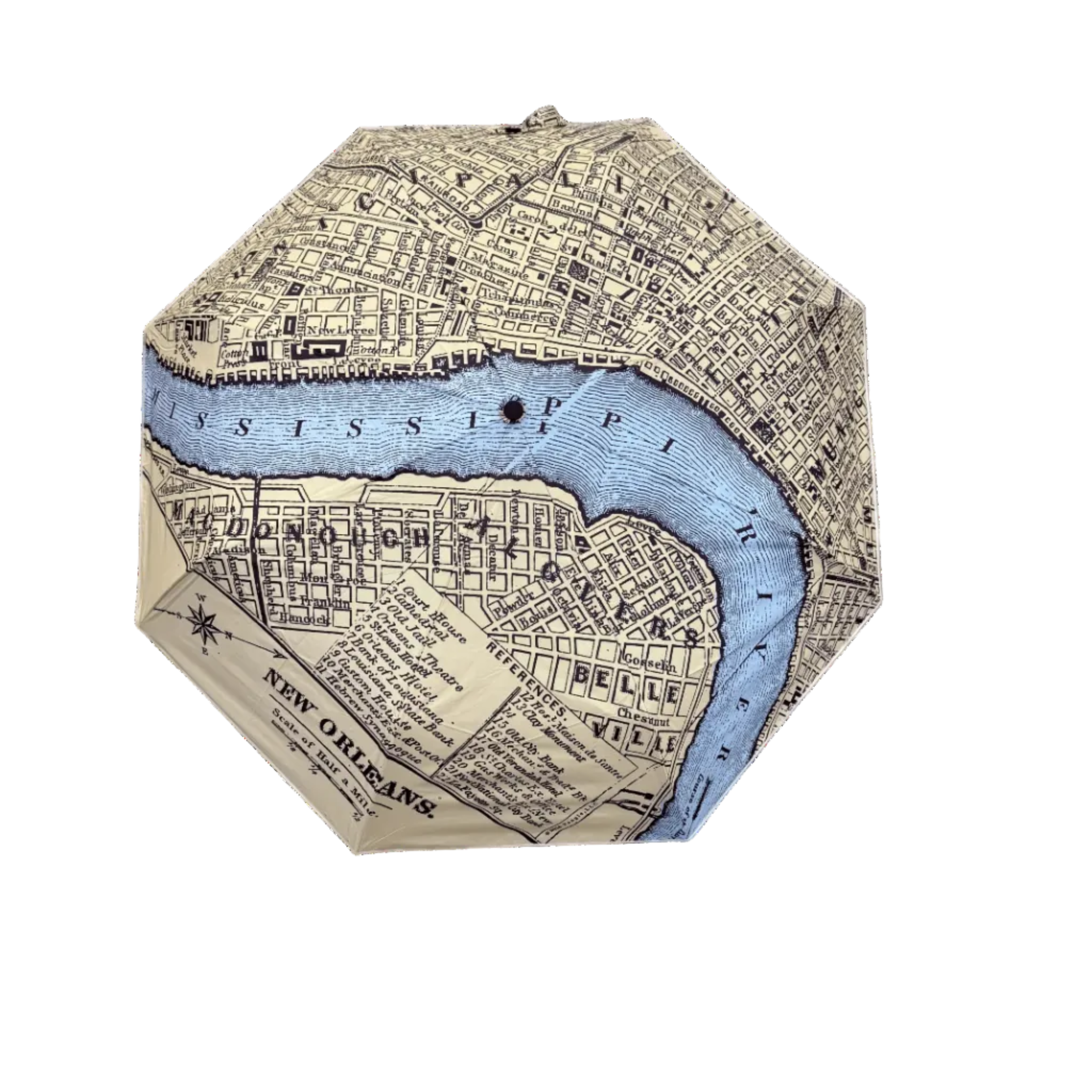 New Orleans Map Umbrella | Vintage NOLA Street Map Design – French ...