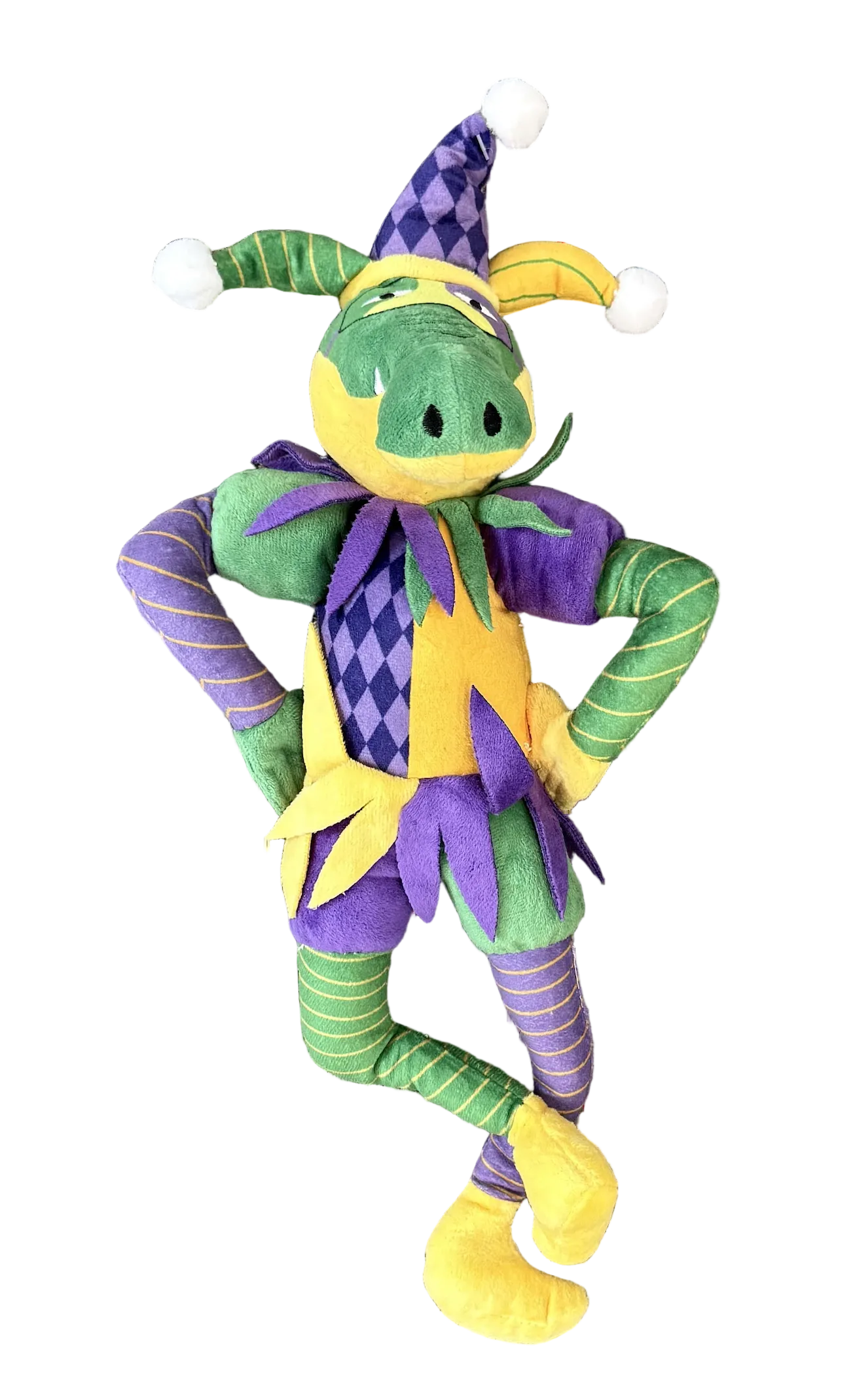 Plush Jester Alligator Doll | Mardi Gras New Orleans Plush Toy – French ...
